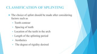 Splinting | PPTX