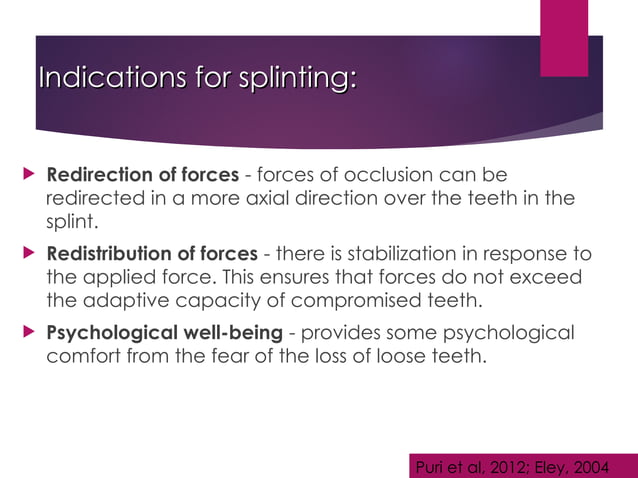Splinting procedure and steps in dentistry. | PPT | Dental Health ...