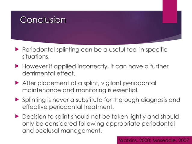 Splinting procedure and steps in dentistry. | PPT | Dental Health ...