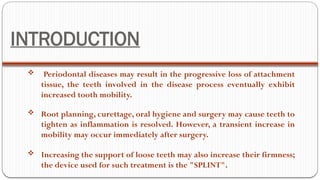 splinting in periodontology in dentistry.pptx