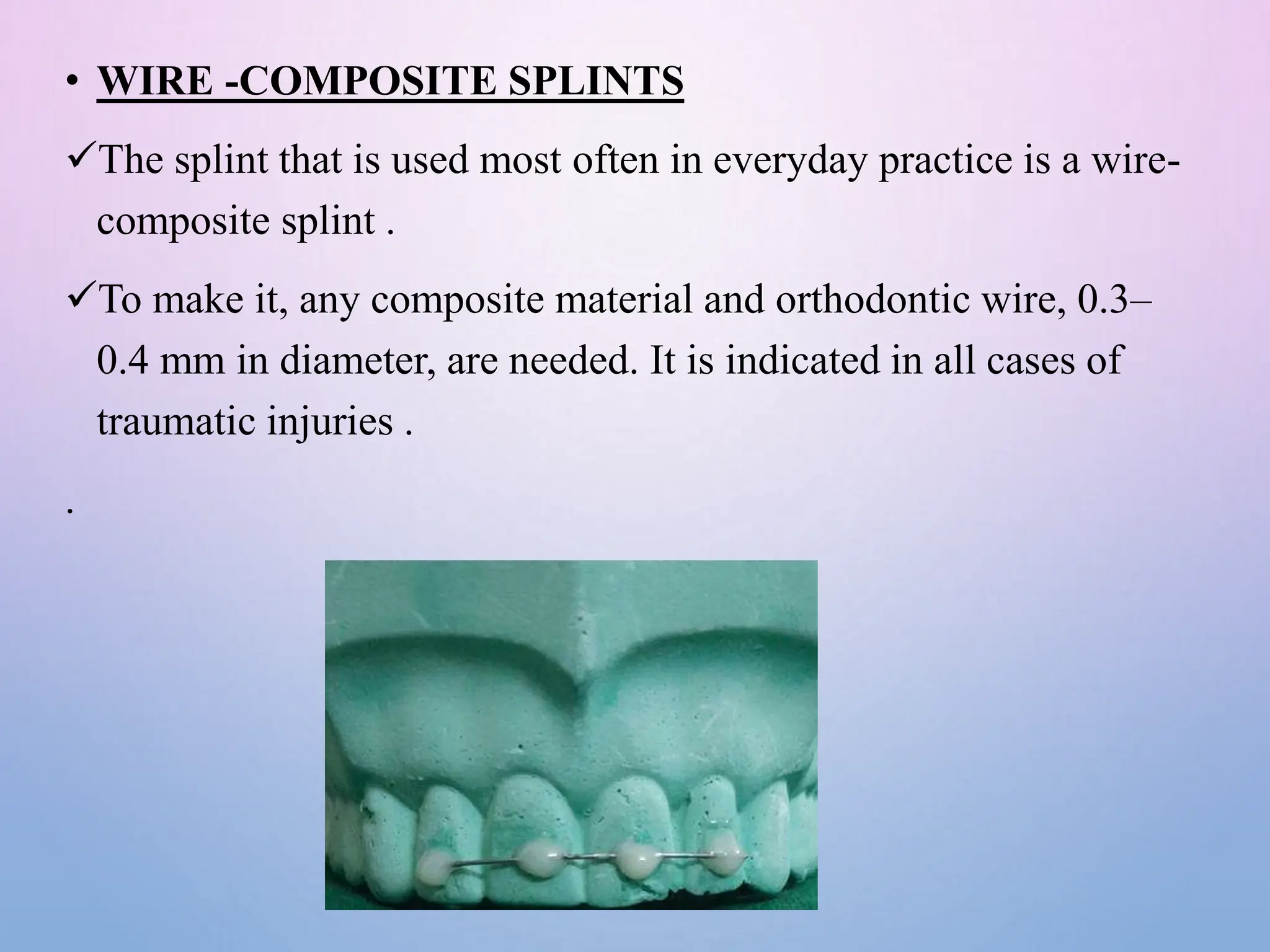 SPLINTING-MATERIALS AND TECHNIQUES final.pptx