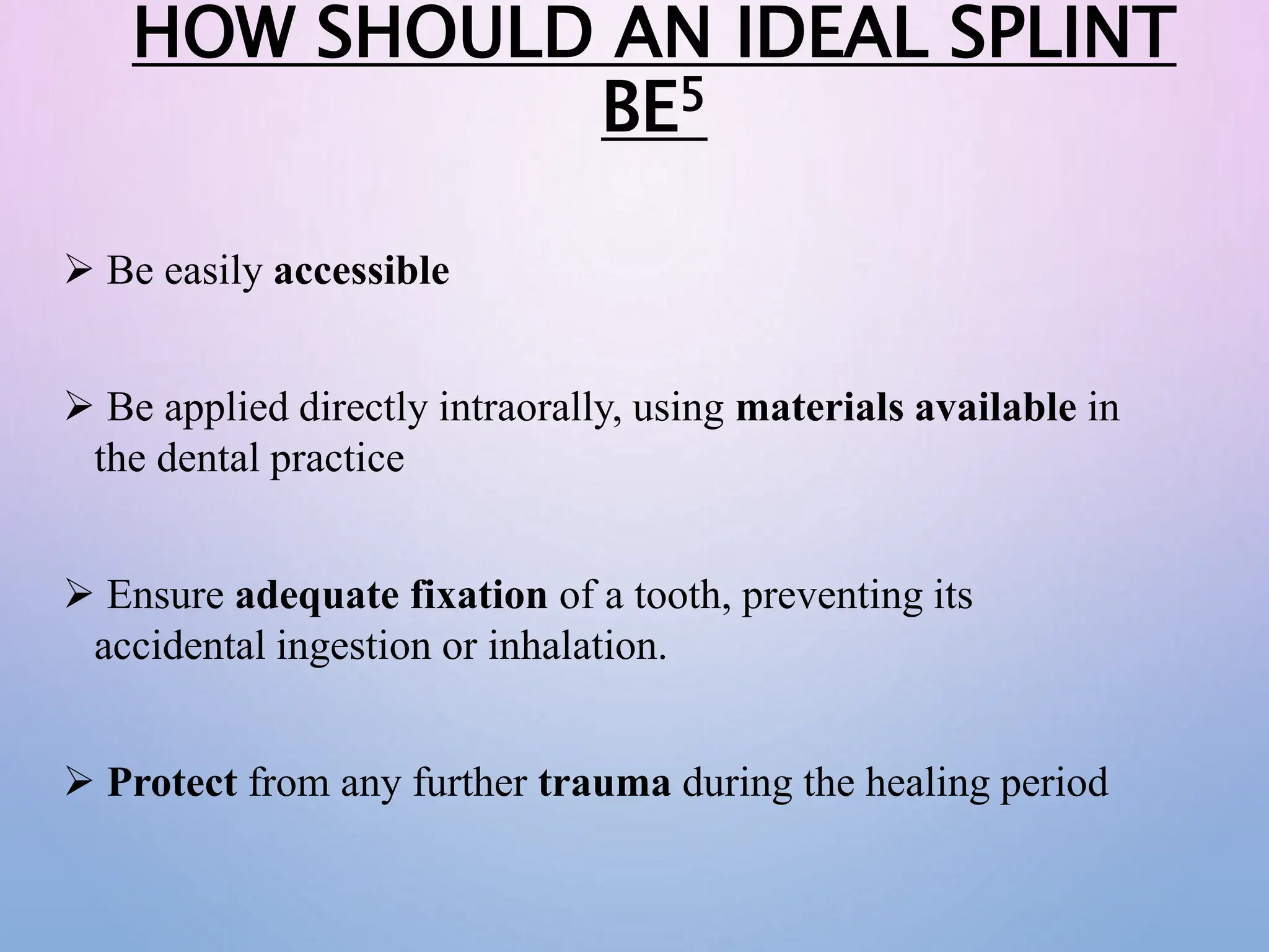 SPLINTING-MATERIALS AND TECHNIQUES final.pptx