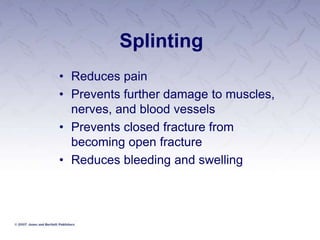 Splinting #6.ppt | First Aid | Injuries
