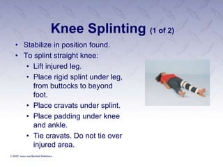 Splinting #6.ppt | First Aid | Injuries