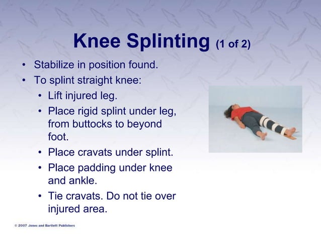 Splinting #6.ppt | First Aid | Injuries