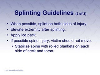 Splinting #6.ppt | First Aid | Injuries