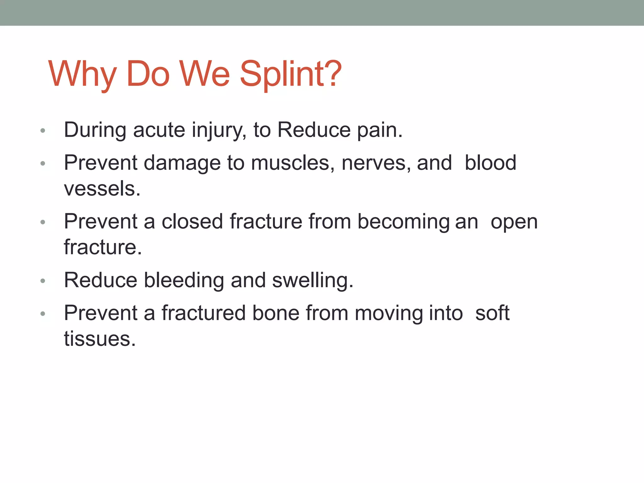 Splinting in sports | PPTX