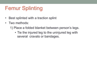 Splinting in sports | PPTX