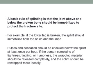 Splinting in sports | PPTX