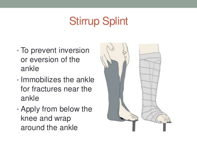 Splinting in sports
