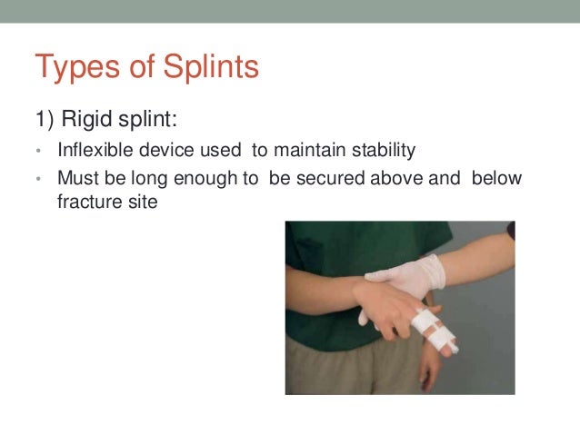Splinting in sports