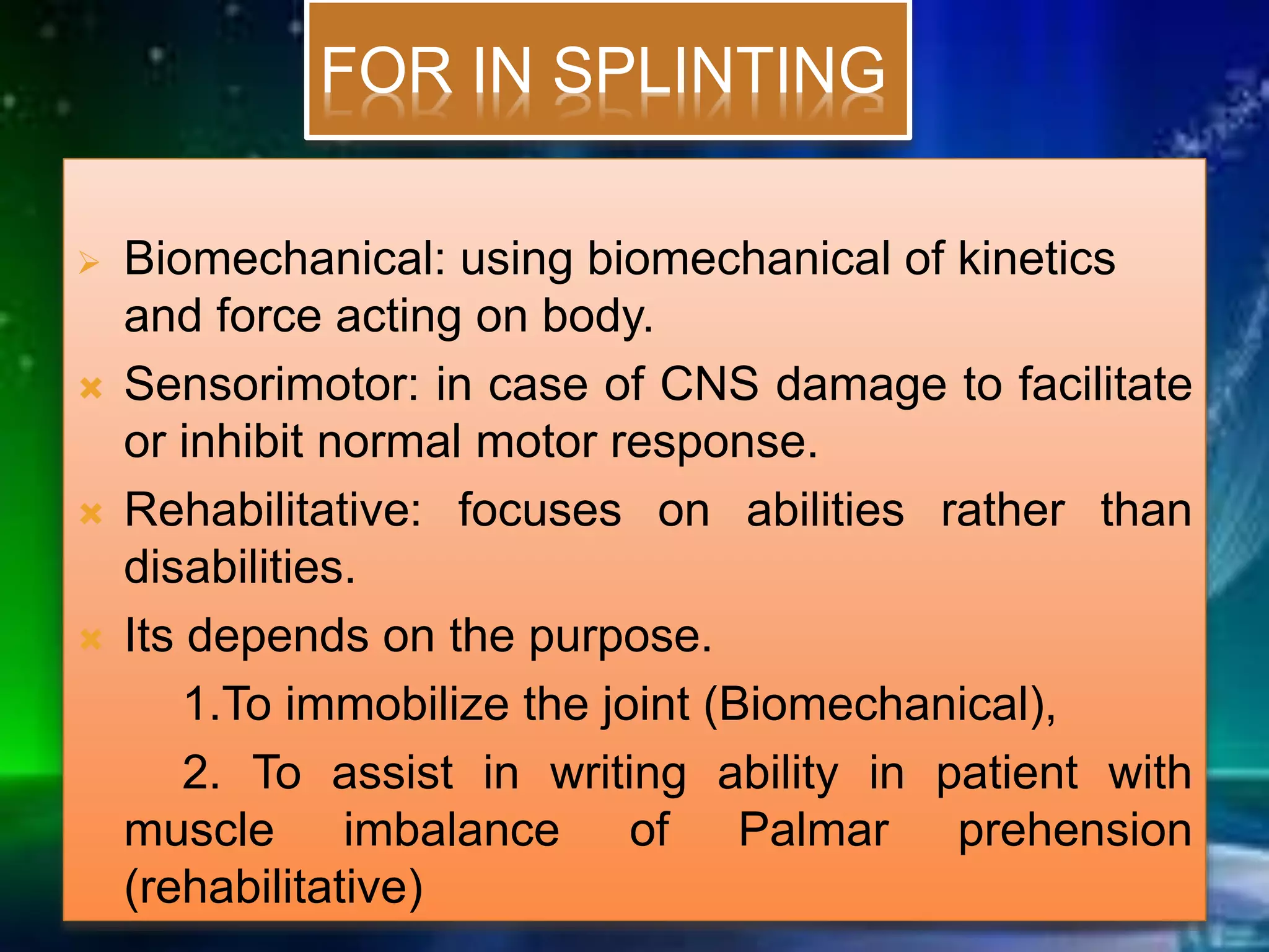 Splinting | PPTX