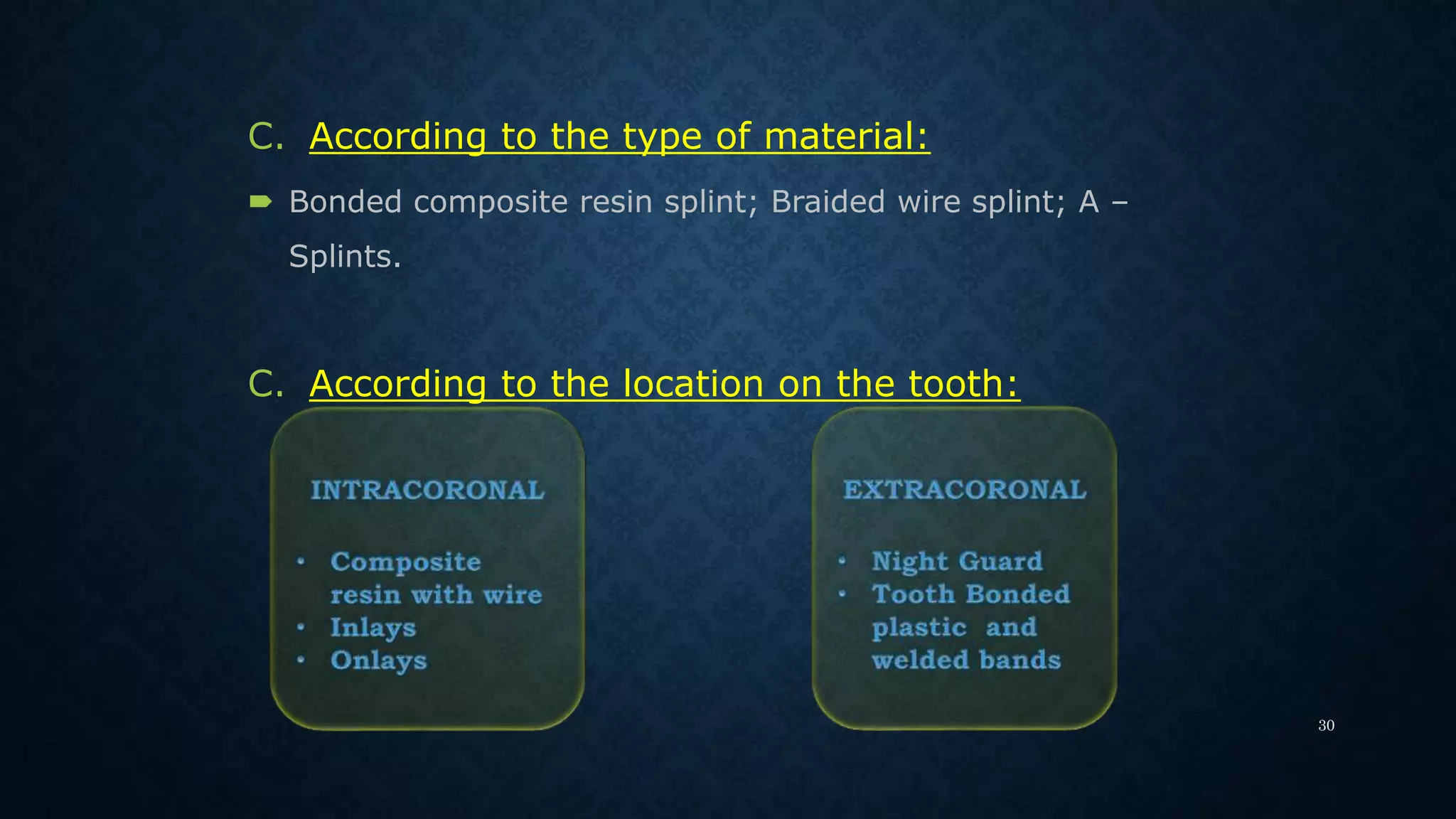 Splinting in Periodontics | PPTX
