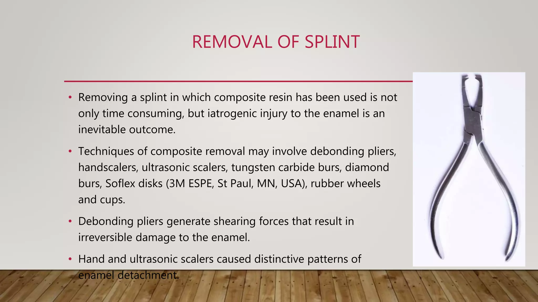 Splinting of traumatized teeth | PPTX