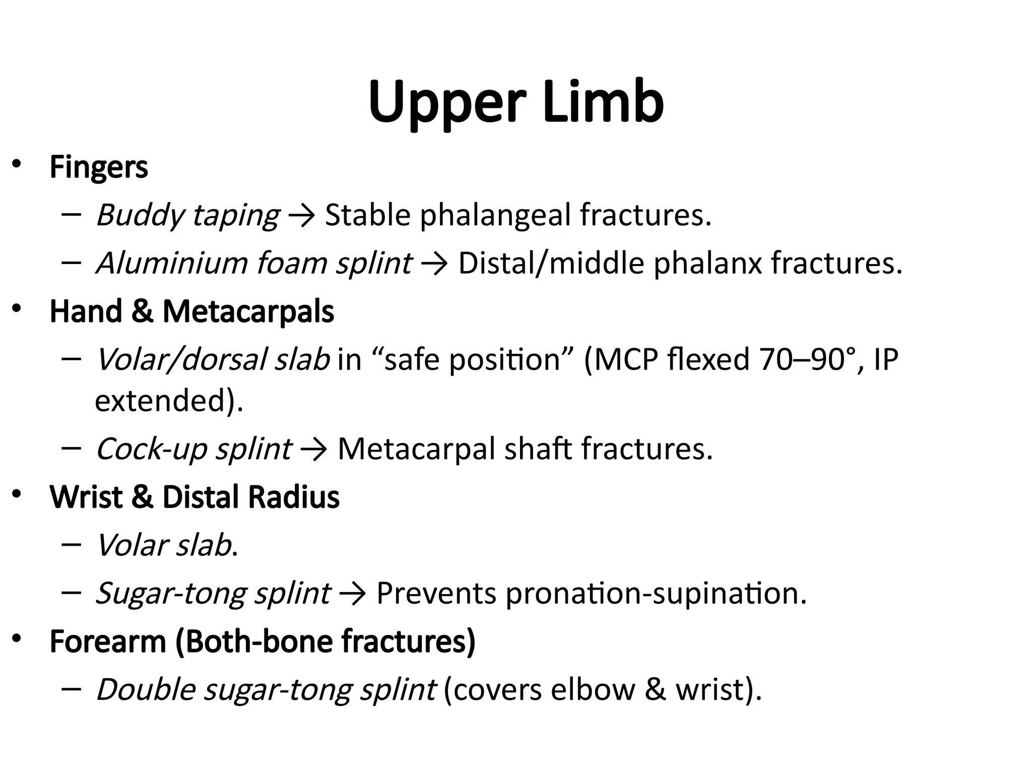 Different Splinting Techniques of Fractures.pptx