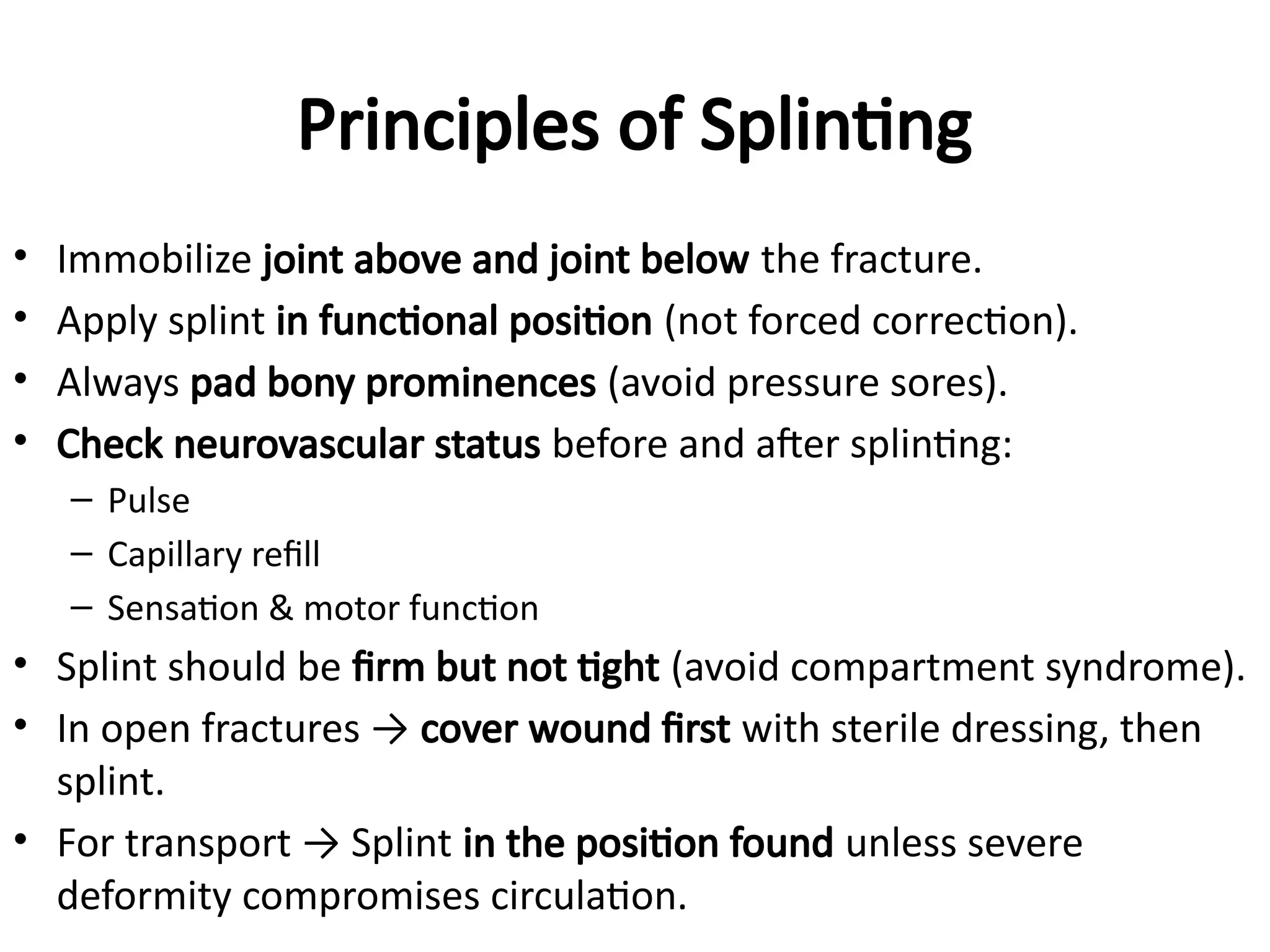 Different Splinting Techniques of Fractures.pptx