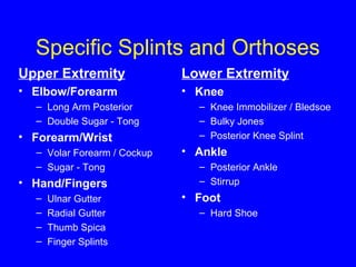 Splints | PPT