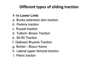 SPLINTS AND TRACTIONS IN ORTHOPAEDICS BY DR ATUL.pptx