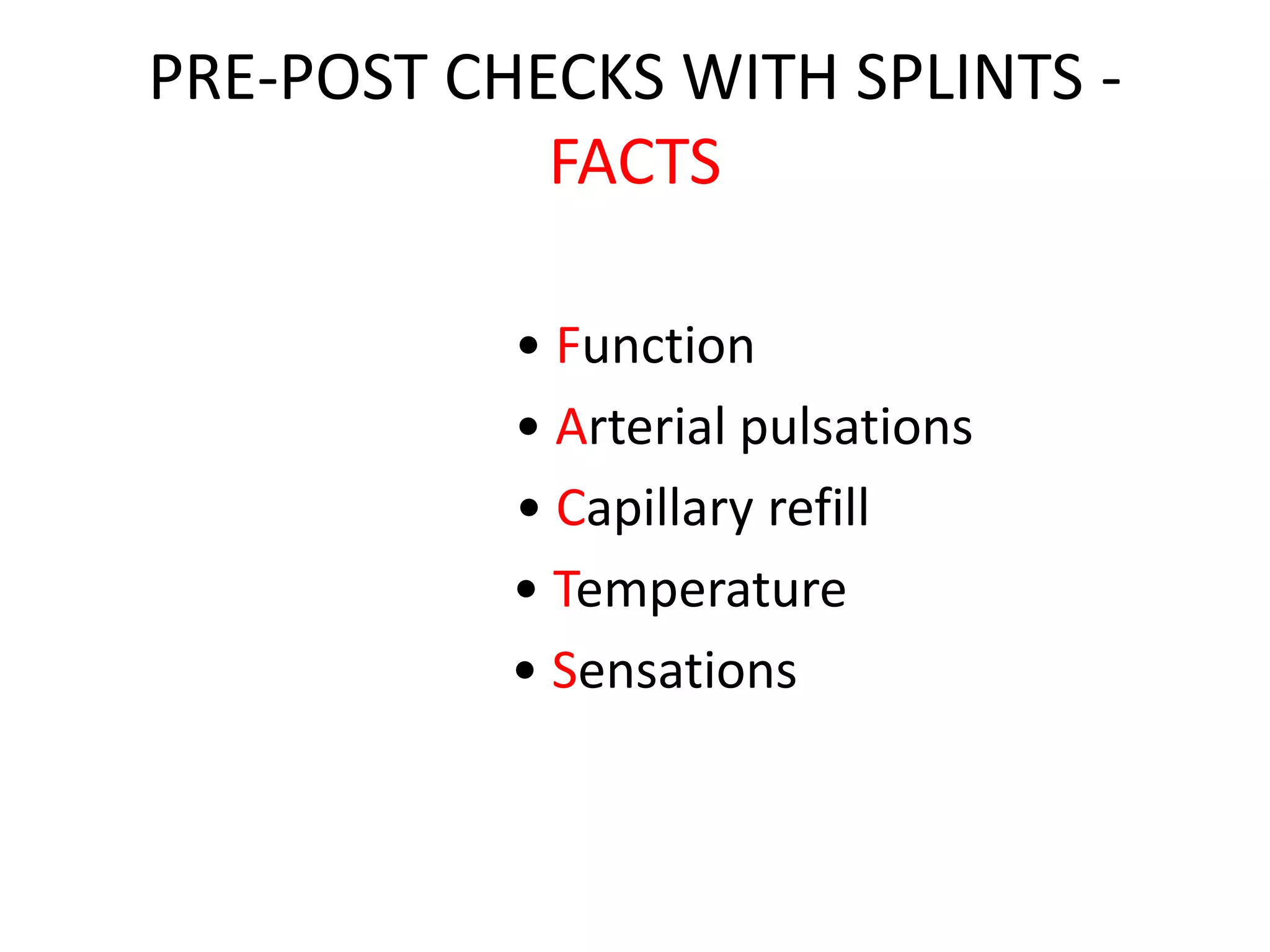 Splints and tractions in orthopedics | PPTX