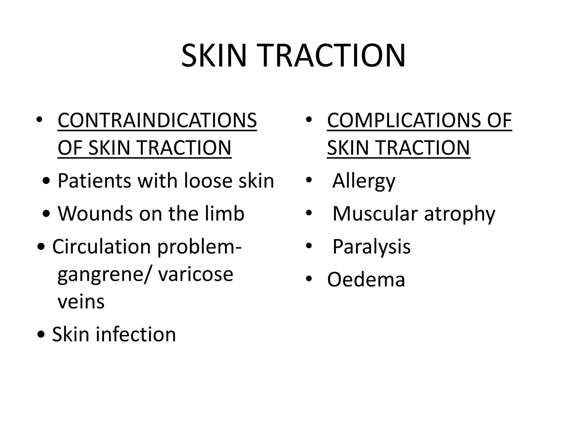 Splints and tractions in orthopedics | PPTX