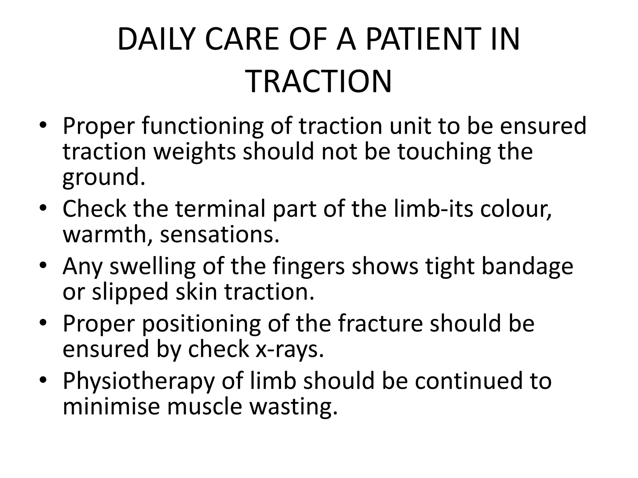 Splints and tractions in orthopedics | PPTX