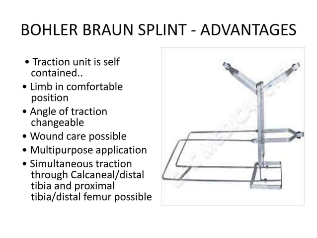 Splints and tractions in orthopedics | PPTX | First Aid | Injuries