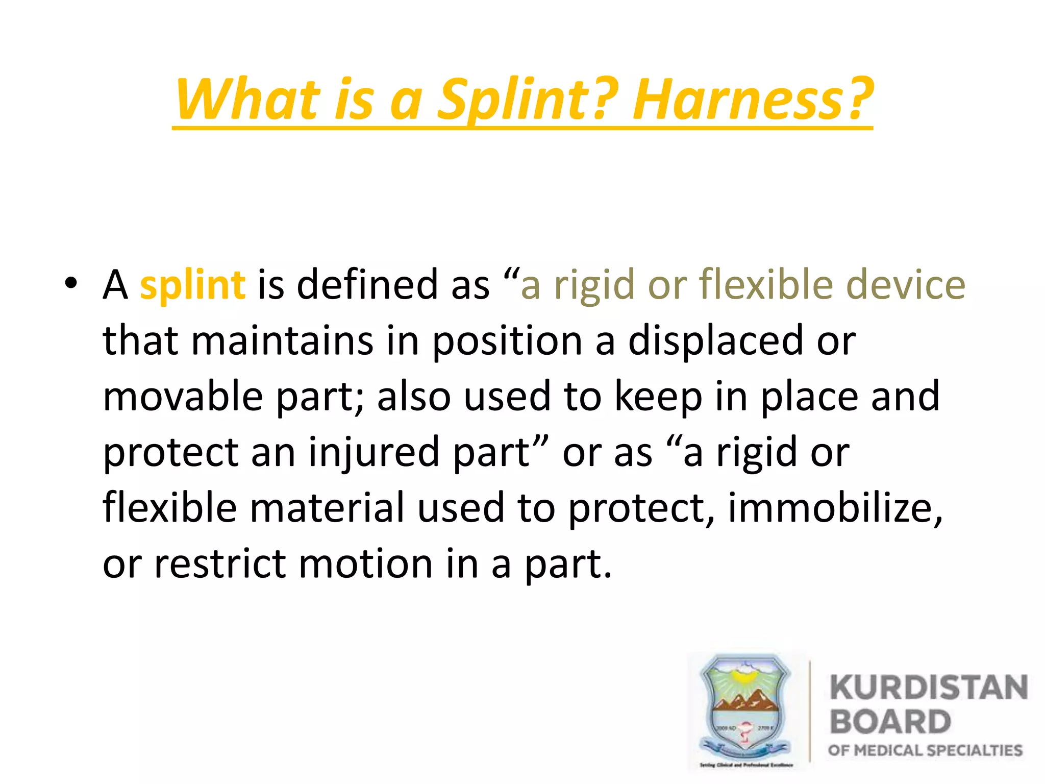 Splints in DDH | PDF