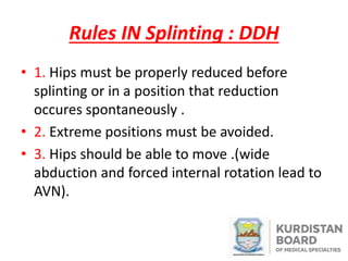 Splints in DDH | PDF