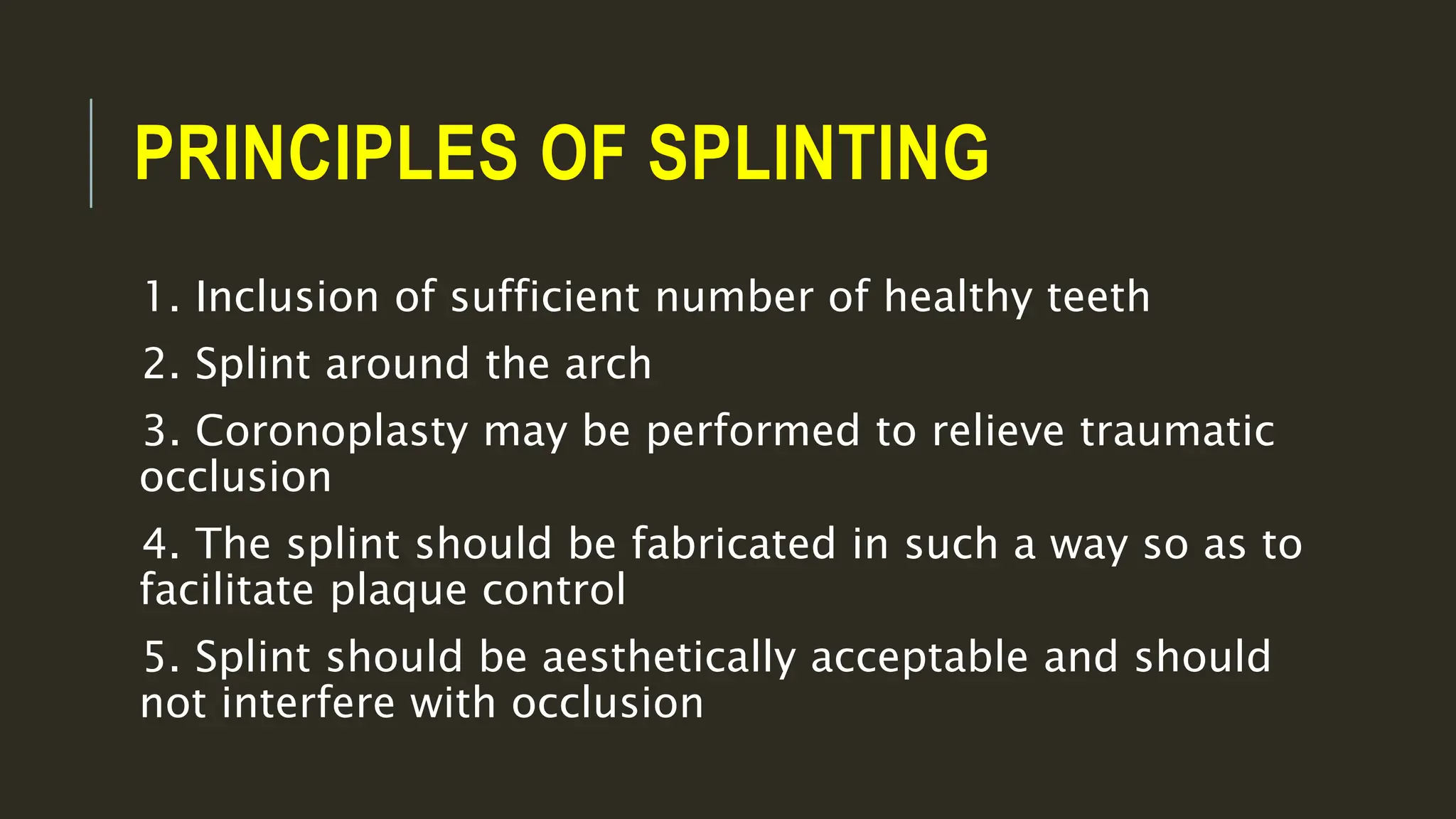 Splints in periodontal therapy - dentistry.pptx