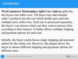 WooCommerce Marketplace Split-Cart Plugin | PDF