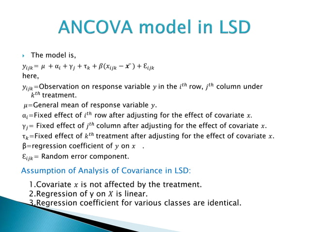 Basic Concepts of Split-Plot Design,Analysis Of Covariance(ANCOVA)& Response Surface Design ...