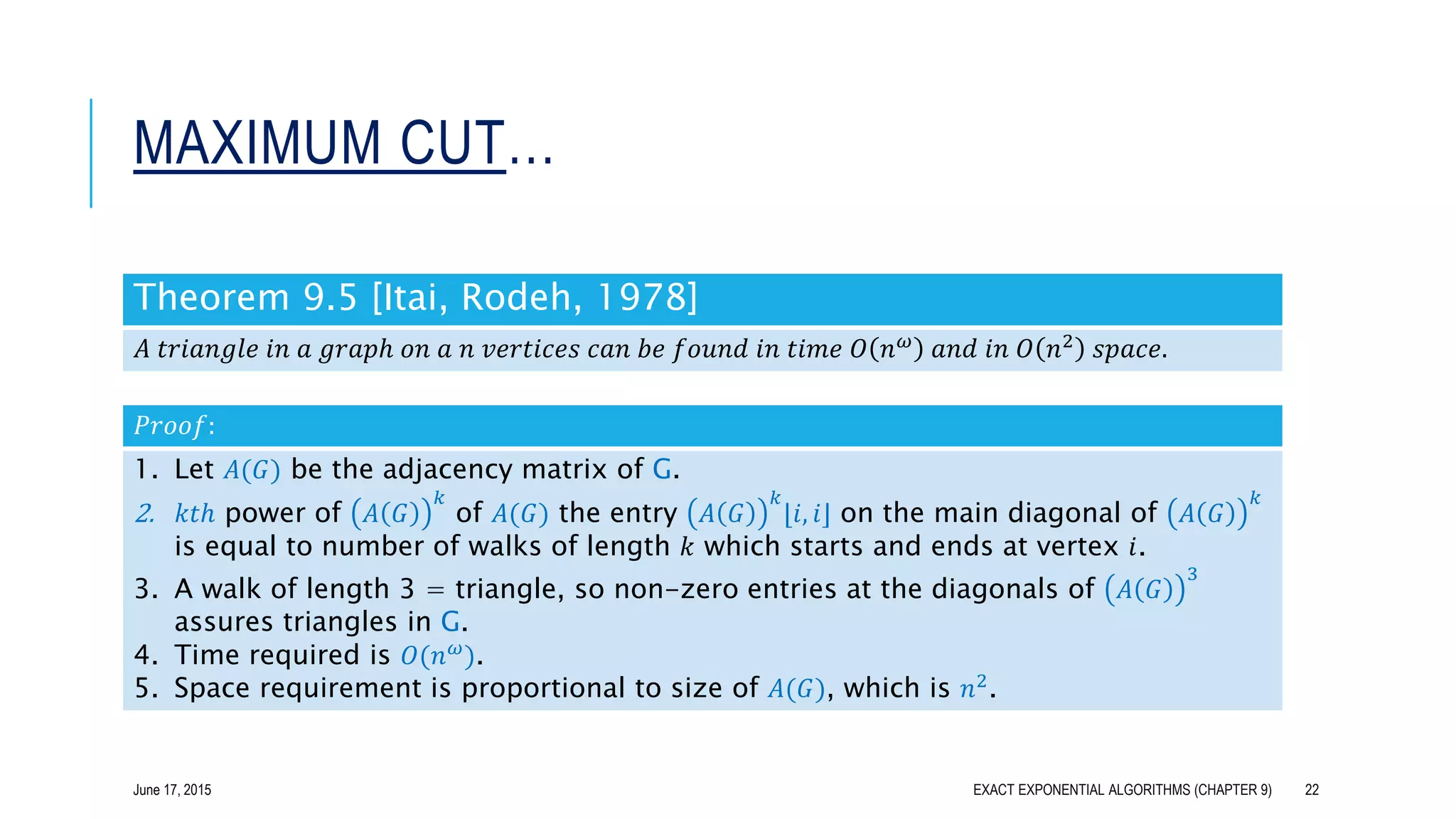 Split and list technique for solving hard problems | PPT