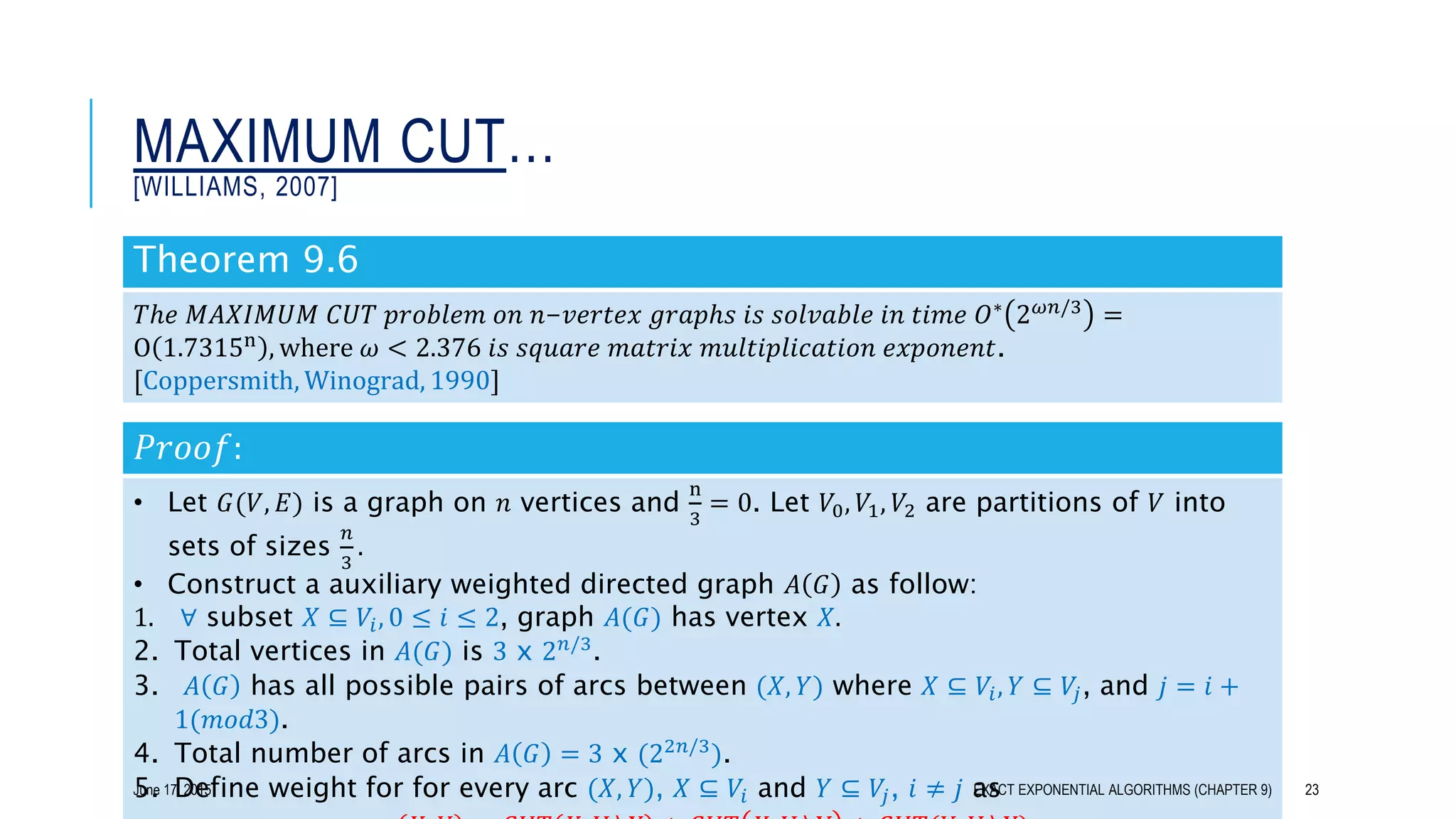 Split and list technique for solving hard problems | PPT