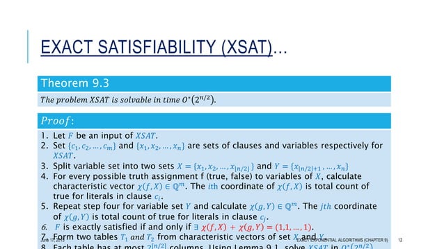 Split and list technique for solving hard problems | PPT