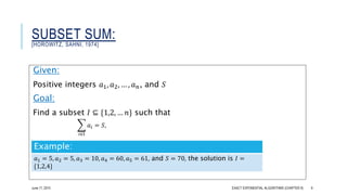 Split and list technique for solving hard problems | PPT
