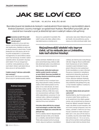 Rozhovor s GM Hudson CZ&SK Andreou Colantonim o tom, ako sa dnes v ČR lovia manažéri, a ako ...