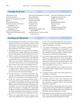 Growth and Poverty (Economic Development by Tadaro and Smith | PDF