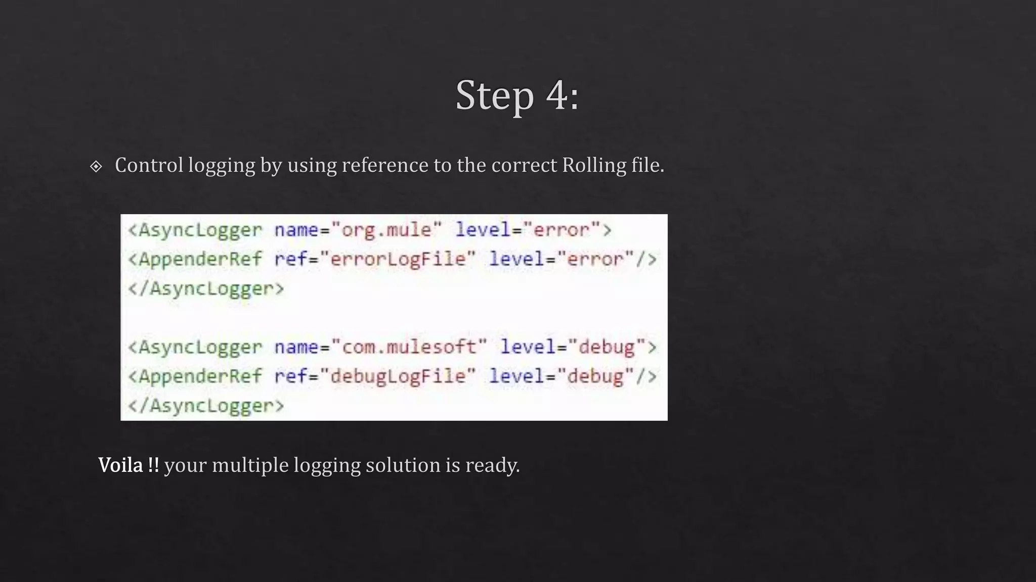 Split log files based on log levels – Mule/Java | PPSX