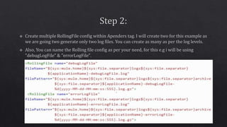Split log files based on log levels – Mule/Java | PPT