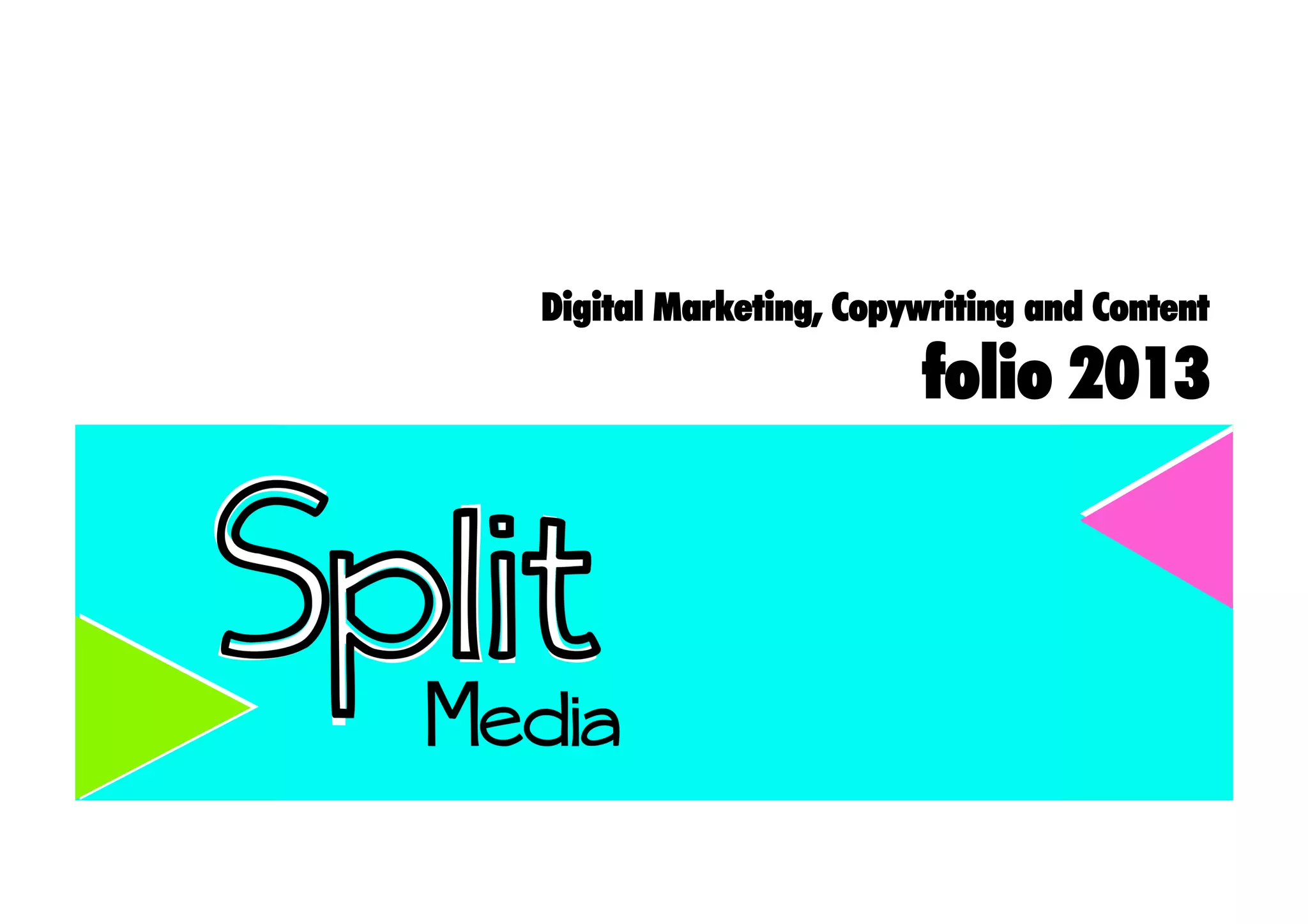 Split Media folio 2013 | PDF | Computer Peripherals | Computing