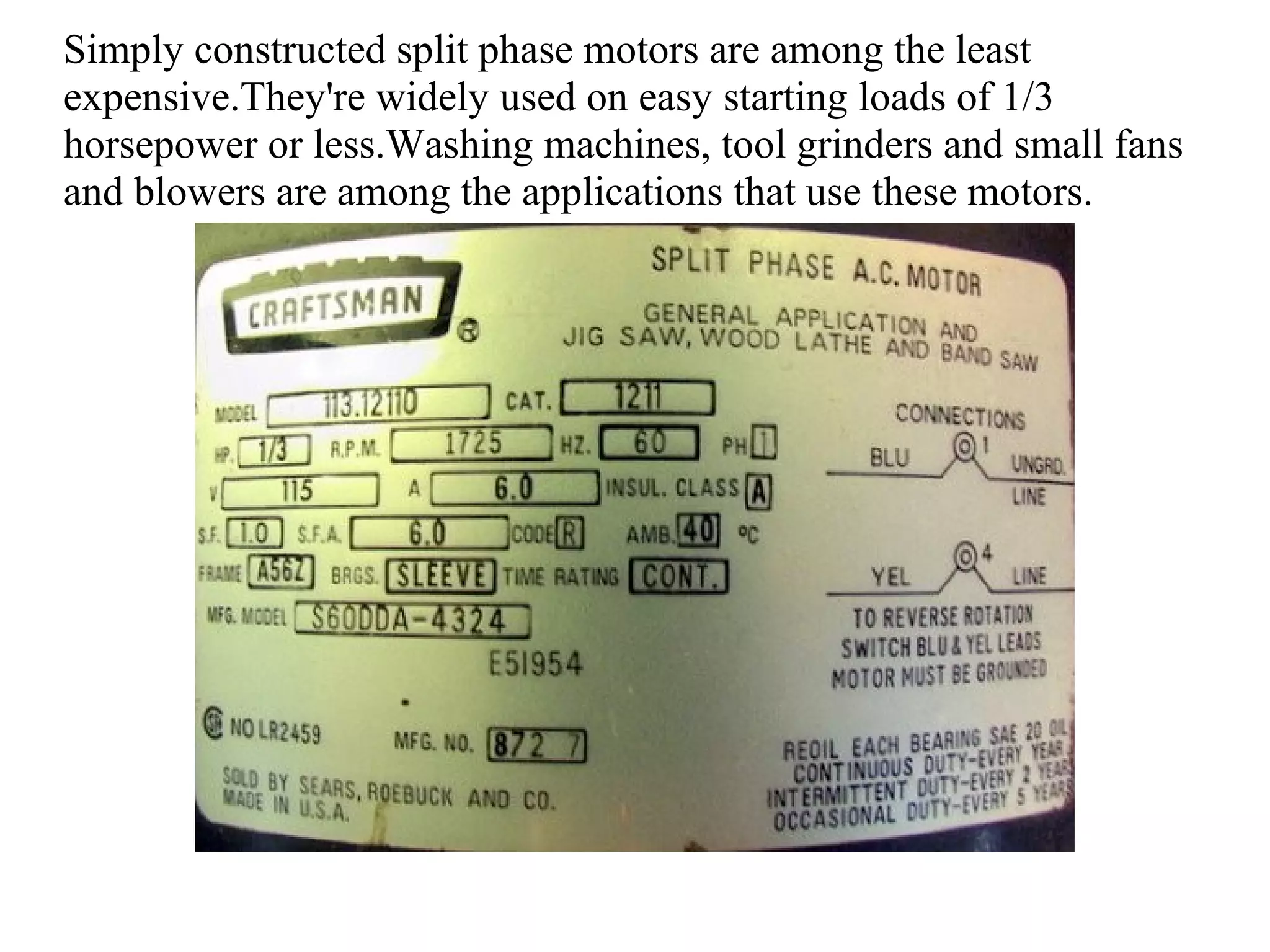 Understanding Split-phase Induction Motors | ODP