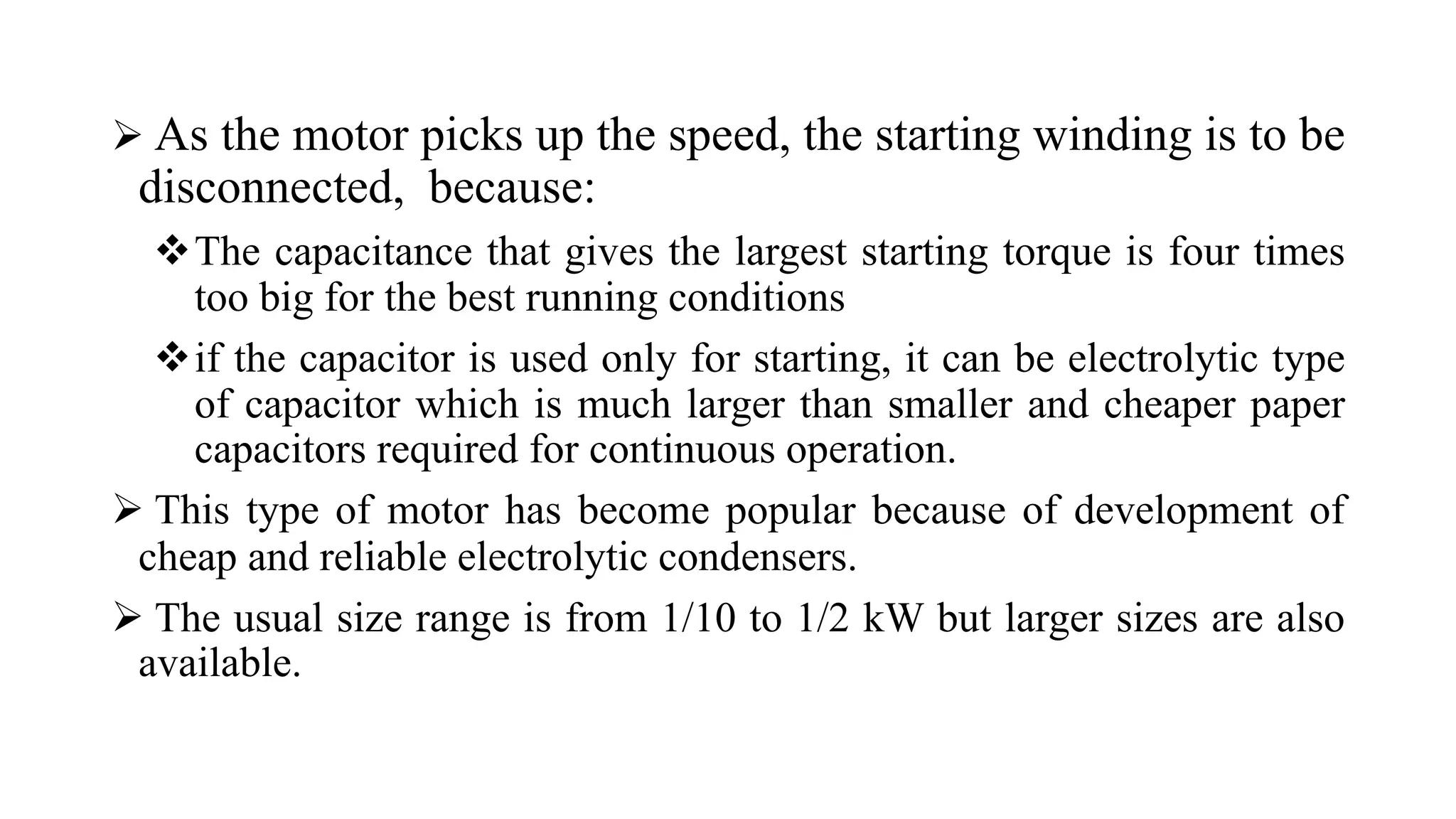 Split Phase Induction Motors - Principle and Types | PPTX