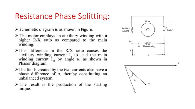 Split Phase Induction Motors - Principle and Types | PPTX | Science