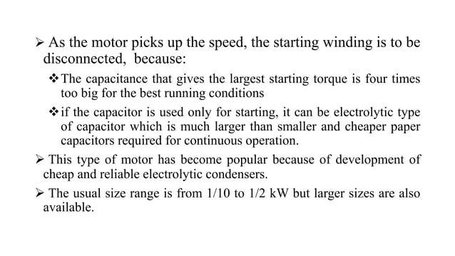 Split Phase Induction Motors - Principle and Types | PPTX | Science