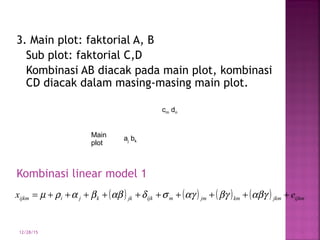 Split plot design | PPT