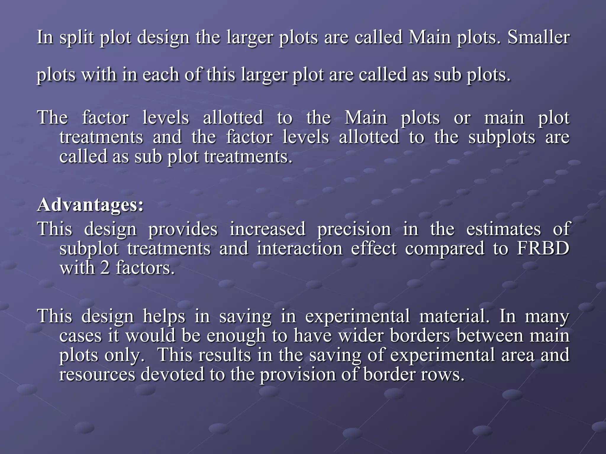 Split Plot Design Ppt Ppt