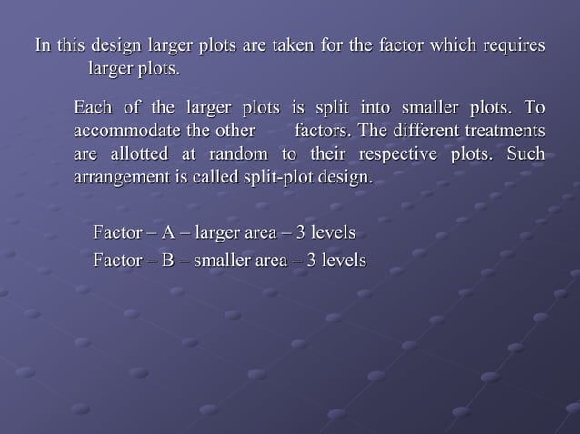 Split Plot Design Ppt Ppt