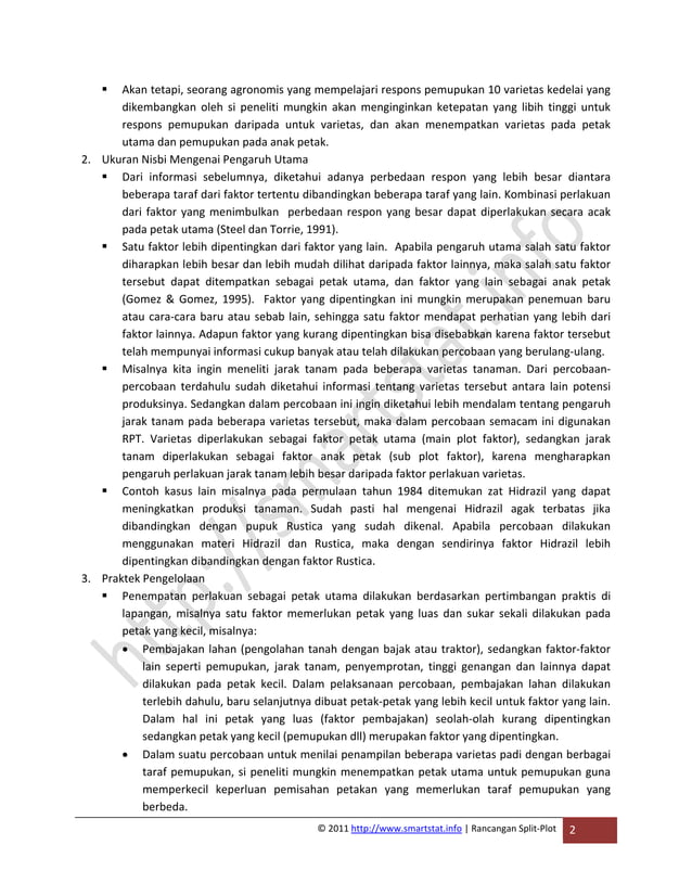 Split plot part1 | PDF
