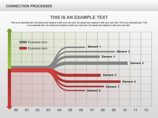 Split Process Tree Diagram for PowerPoint by PoweredTemplate.com
