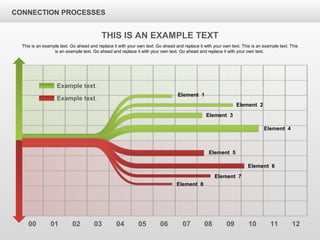 Split Process Tree Diagram for PowerPoint by PoweredTemplate.com